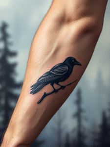 20+ Crow Tattoo Ideas that Tell a Story and Carry a Meaning