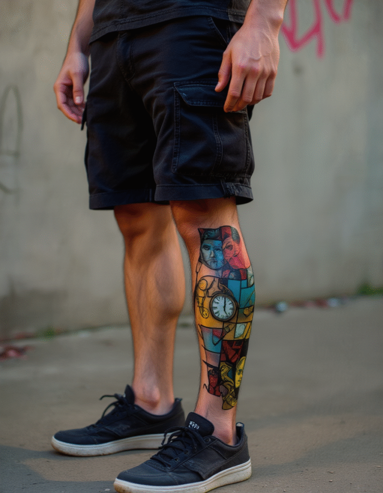 20+ Patchwork Tattoo Ideas for Men: Unique and Artistic Ink